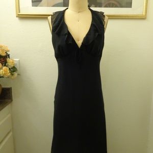 ABS Allen Schwartz | Dresses | Abs Halter Black Midi Dress | Poshmark